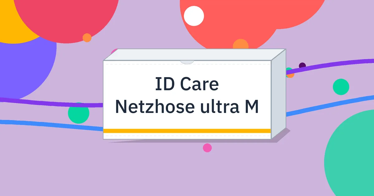 Symbolbild: Packung mit der Aufschrift ID Care Netzhose ultra M (PZN 16162590) – Verfügbarkeit und Bezug in Apotheken in Frankfurt am Main