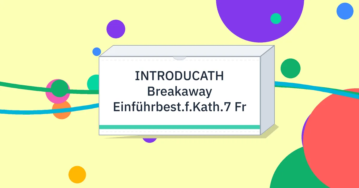 Symbolbild: Packung mit der Aufschrift INTRODUCATH Breakaway Einführbest.f.Kath.7 Fr (PZN 00965766) – Verfügbarkeit und Bezug in Apotheken in Frankfurt am Main