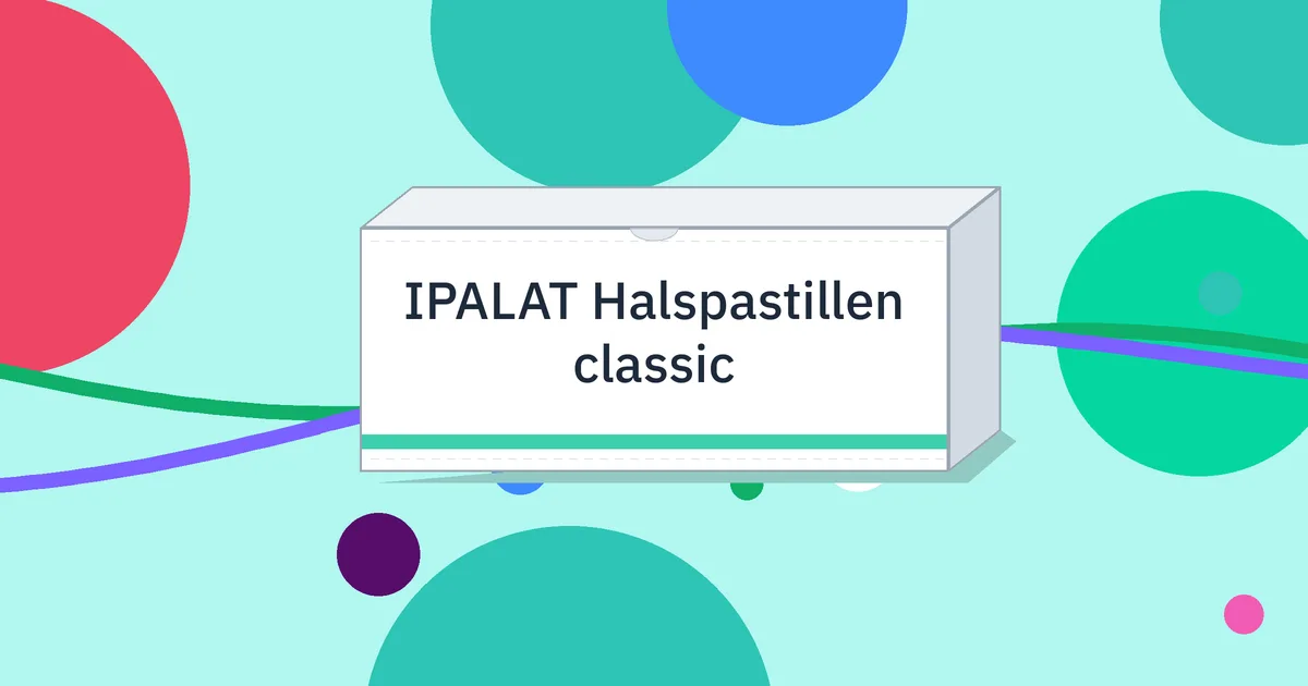 Symbolbild: Packung mit der Aufschrift IPALAT Halspastillen classic (PZN 09942117) – Verfügbarkeit und Bezug in Apotheken in Frankfurt am Main