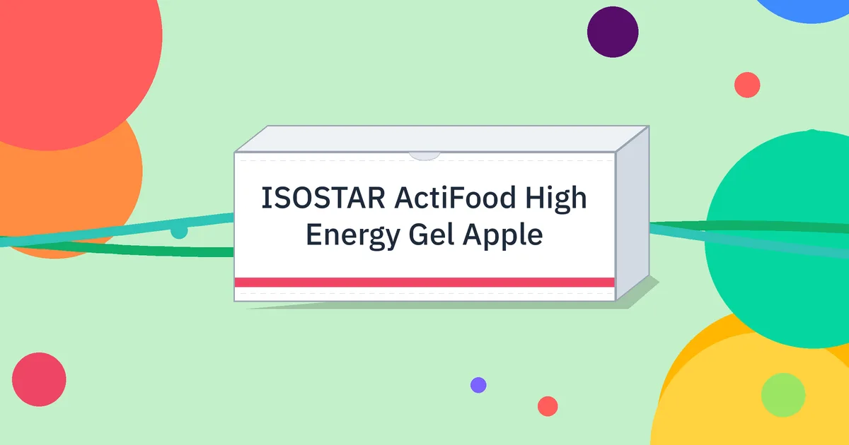 Symbolbild: Packung mit der Aufschrift ISOSTAR ActiFood High Energy Gel Apple (PZN 19639696) – Verfügbarkeit und Bezug in Apotheken in Frankfurt am Main