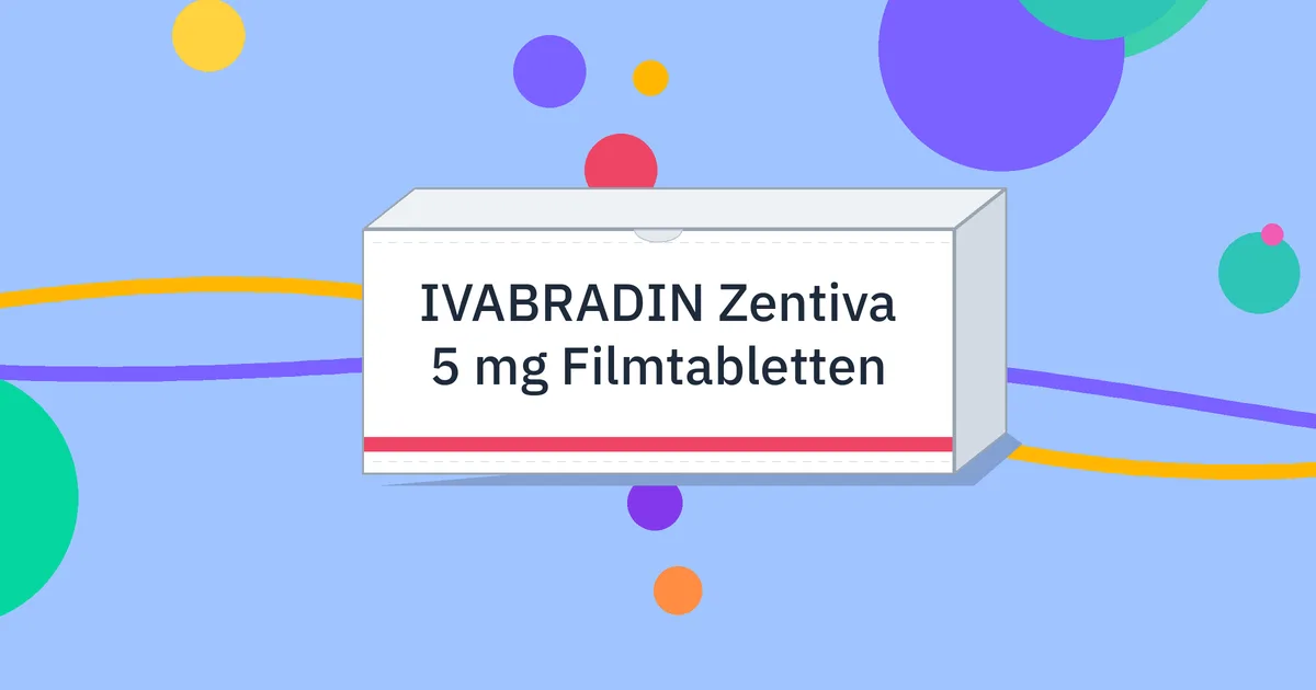 Symbolbild: Packung mit der Aufschrift IVABRADIN Zentiva 5 mg Filmtabletten (PZN 19892136) – Verfügbarkeit und Bezug in Apotheken in Frankfurt am Main