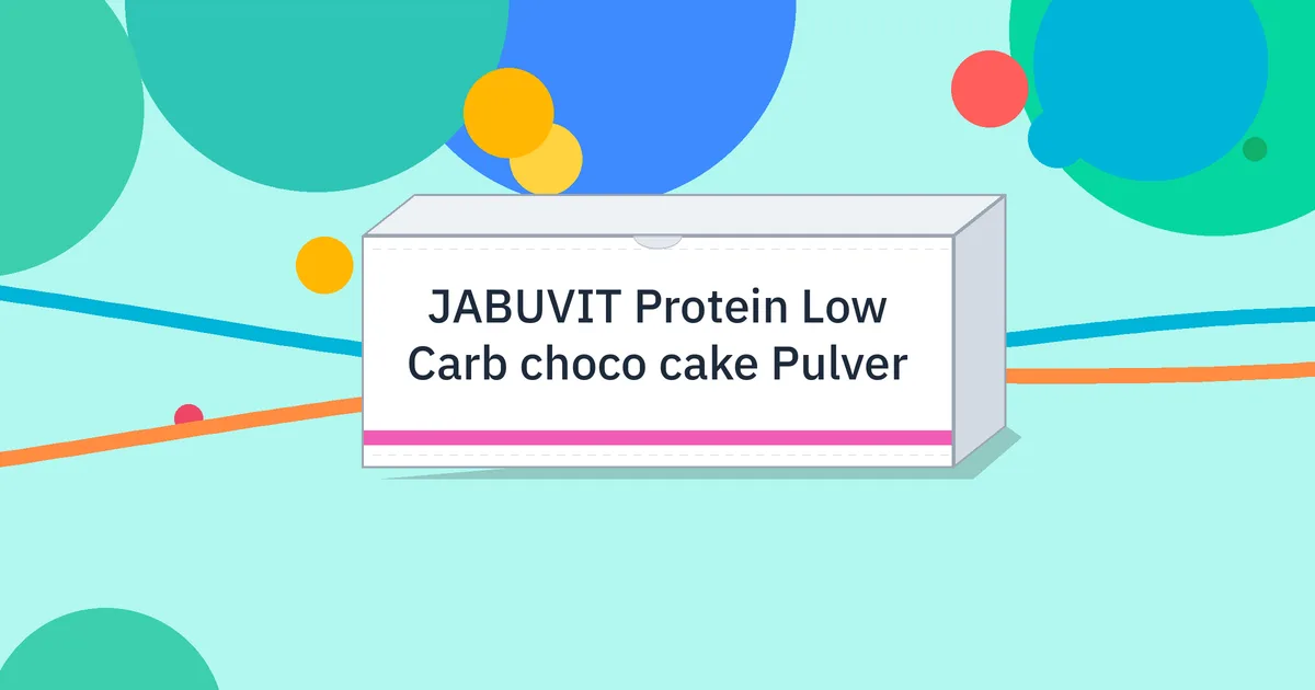 Symbolbild: Packung mit der Aufschrift JABUVIT Protein Low Carb choco cake Pulver (PZN 07021956) – Verfügbarkeit und Bezug in Apotheken in Frankfurt am Main