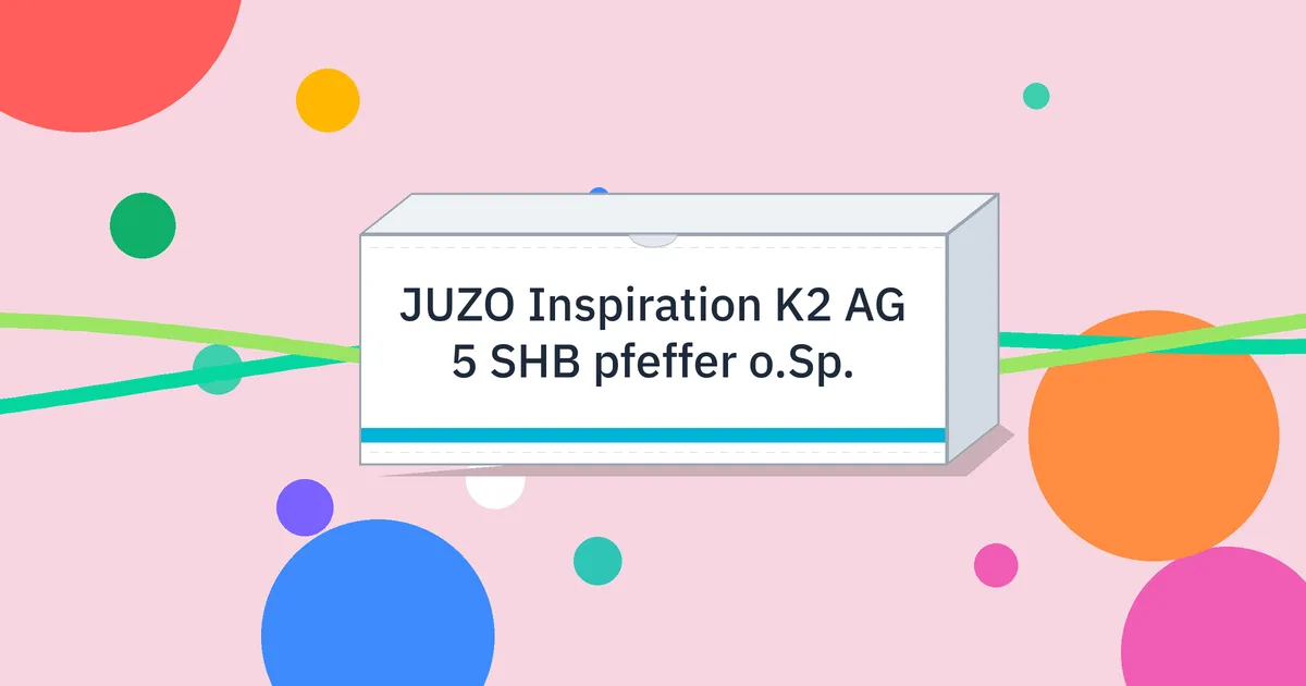 Symbolbild: Packung mit der Aufschrift JUZO Inspiration K2 AG 5 SHB pfeffer o.Sp. (PZN 14918871) – Verfügbarkeit und Bezug in Apotheken in Frankfurt am Main