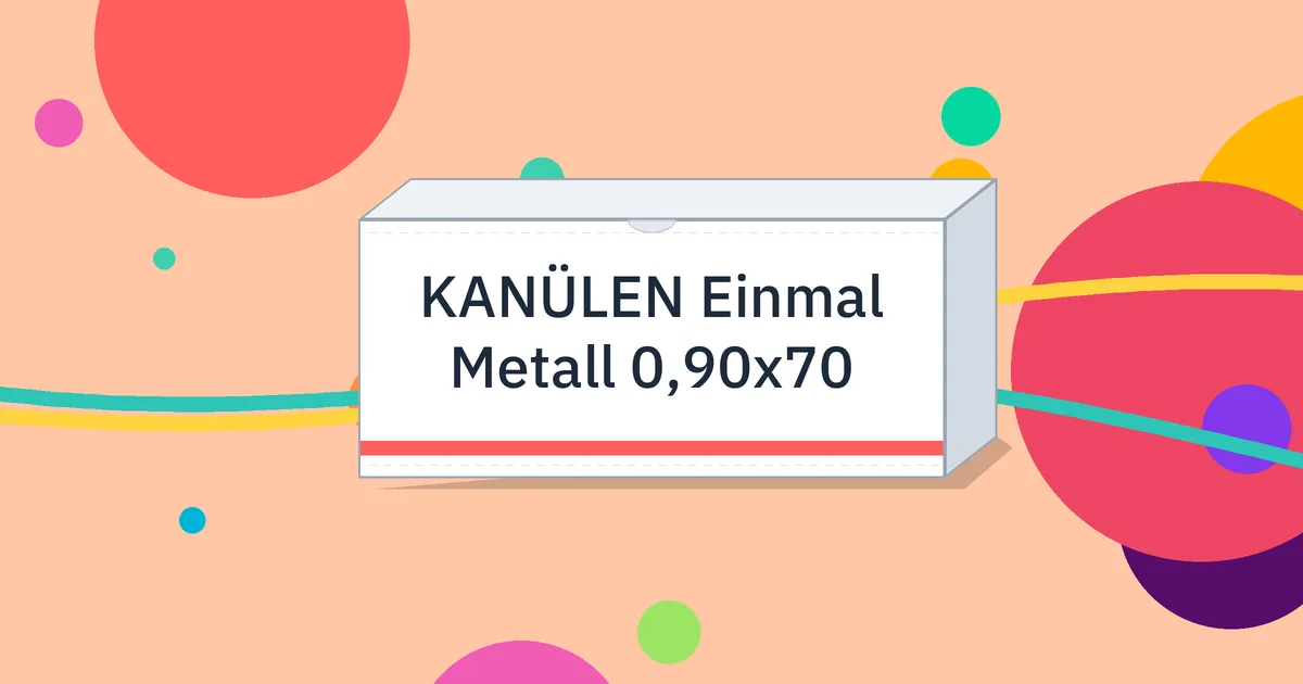 Symbolbild: Packung mit der Aufschrift KANÜLEN Einmal Metall 0,90x70 (PZN 01964941) – Verfügbarkeit und Bezug in Apotheken in Frankfurt am Main