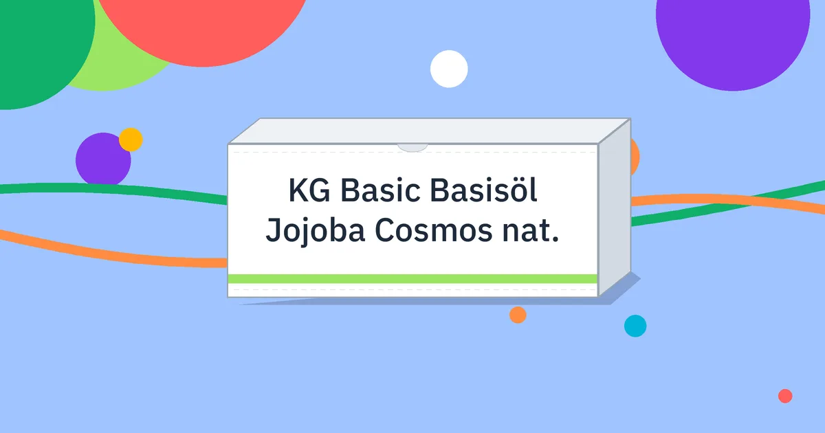 Symbolbild: Packung mit der Aufschrift KG Basic Basisöl Jojoba Cosmos nat. (PZN 19894738) – Verfügbarkeit und Bezug in Apotheken in Frankfurt am Main