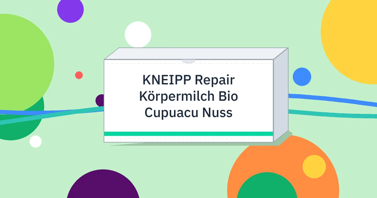 Symbolbild: Packung mit der Aufschrift KNEIPP Repair Körpermilch Bio Cupuacu Nuss (PZN 19272178) – Verfügbarkeit und Bezug in Apotheken in Frankfurt am Main