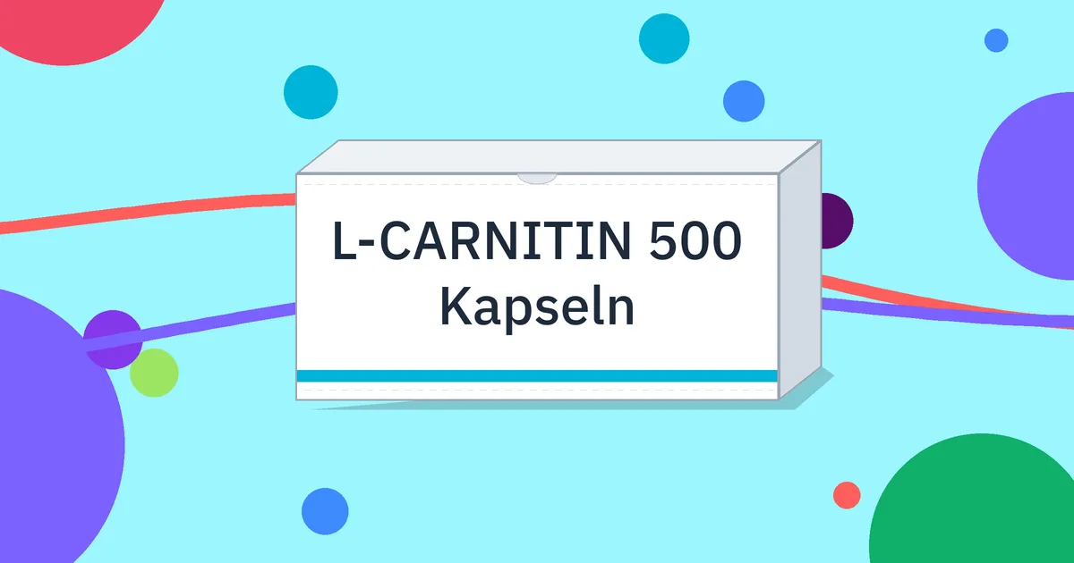 Symbolbild: Packung mit der Aufschrift L-CARNITIN 500 Kapseln (PZN 03660429) – Verfügbarkeit und Bezug in Apotheken in Frankfurt am Main