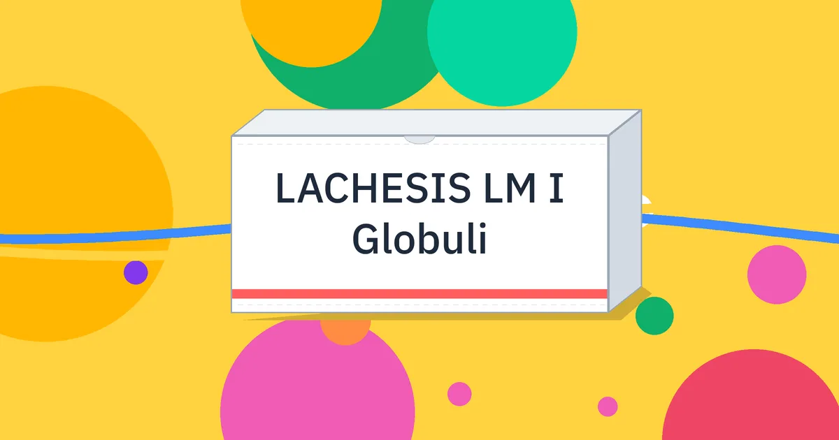 Symbolbild: Packung mit der Aufschrift LACHESIS LM I Globuli (PZN 00001198) – Verfügbarkeit und Bezug in Apotheken in Frankfurt am Main