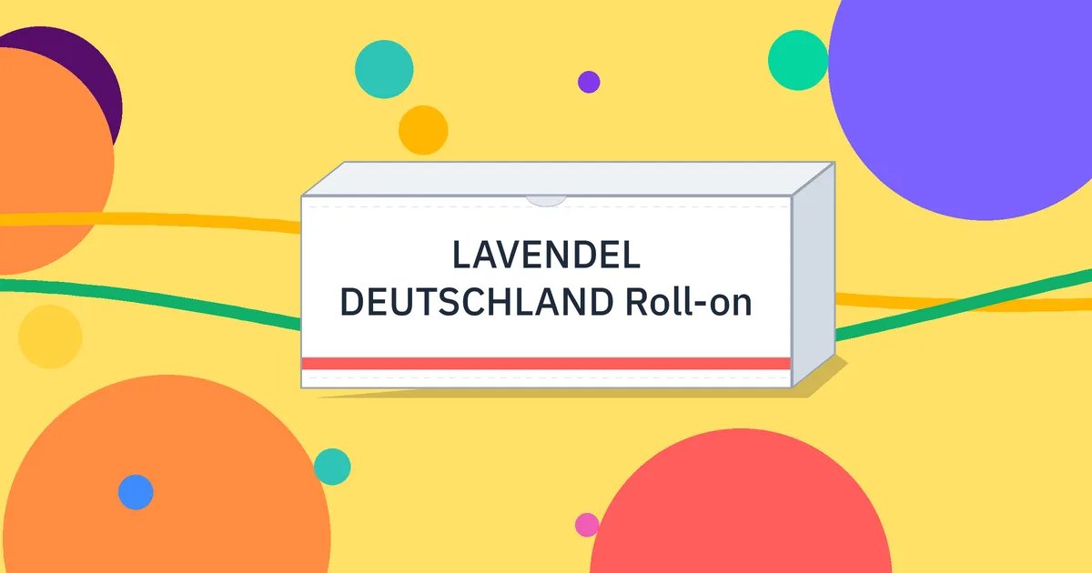 Symbolbild: Packung mit der Aufschrift LAVENDEL DEUTSCHLAND Roll-on (PZN 13416506) – Verfügbarkeit und Bezug in Apotheken in Frankfurt am Main