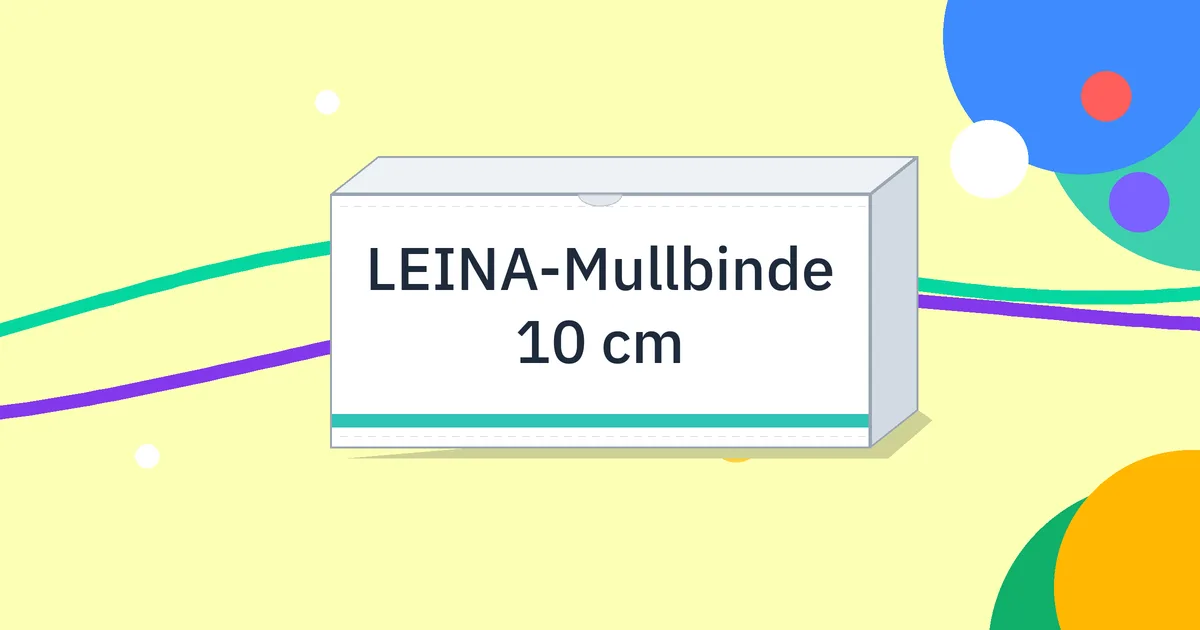Symbolbild: Packung mit der Aufschrift LEINA-Mullbinde 10 cm (PZN 08715951) – Verfügbarkeit und Bezug in Apotheken in Frankfurt am Main
