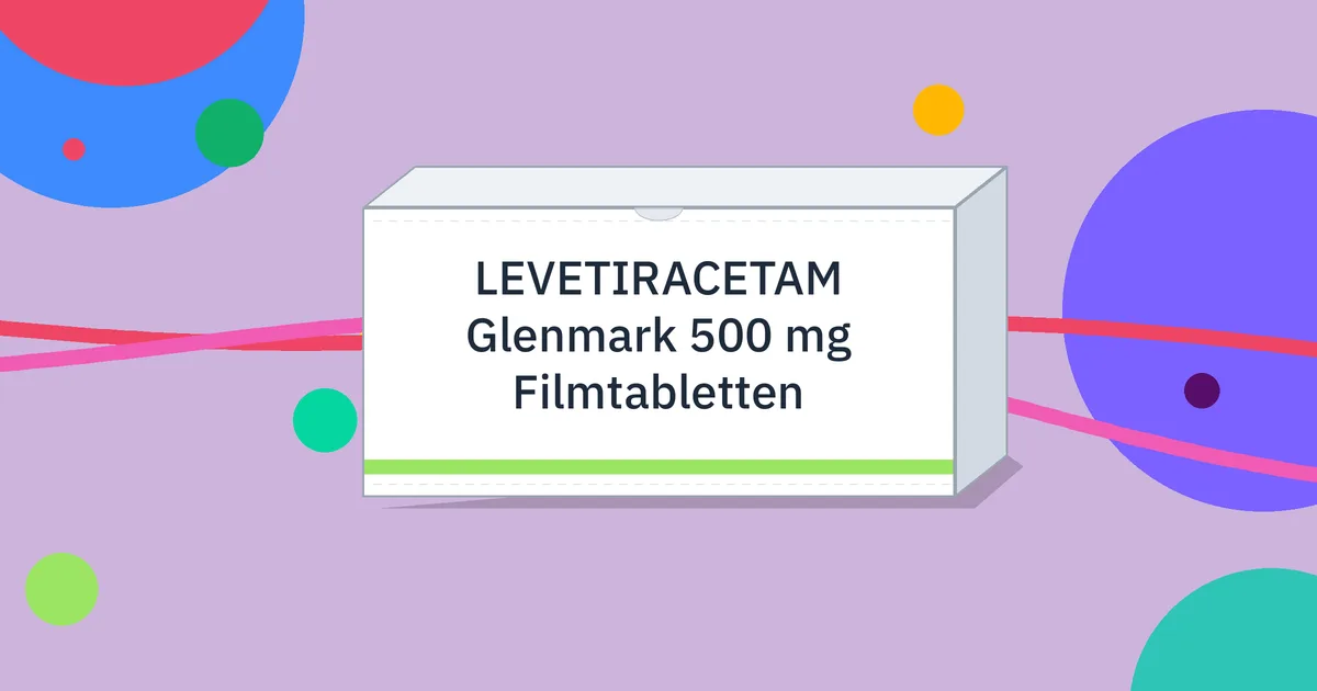 Symbolbild: Packung mit der Aufschrift LEVETIRACETAM Glenmark 500 mg Filmtabletten (PZN 11323663) – Verfügbarkeit und Bezug in Apotheken in Frankfurt am Main