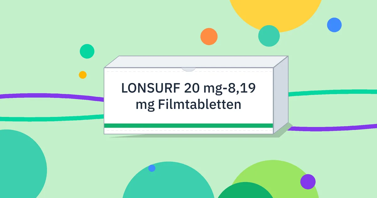 Symbolbild: Packung mit der Aufschrift LONSURF 20 mg-8,19 mg Filmtabletten (PZN 11862182) – Verfügbarkeit und Bezug in Apotheken in Frankfurt am Main