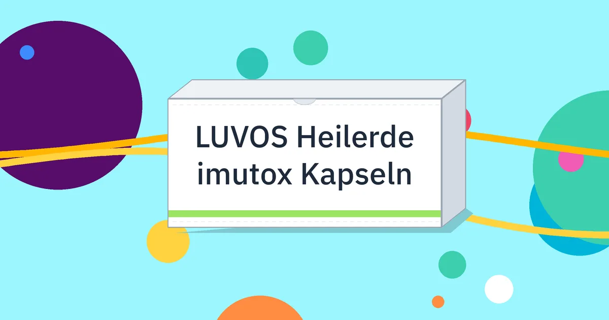 Symbolbild: Packung mit der Aufschrift LUVOS Heilerde imutox Kapseln (PZN 15783166) – Verfügbarkeit und Bezug in Apotheken in Frankfurt am Main