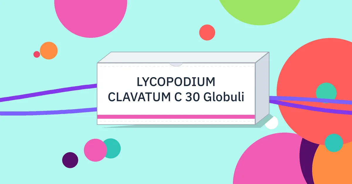 Symbolbild: Packung mit der Aufschrift LYCOPODIUM CLAVATUM C 30 Globuli (PZN 11282757) – Verfügbarkeit und Bezug in Apotheken in Frankfurt am Main