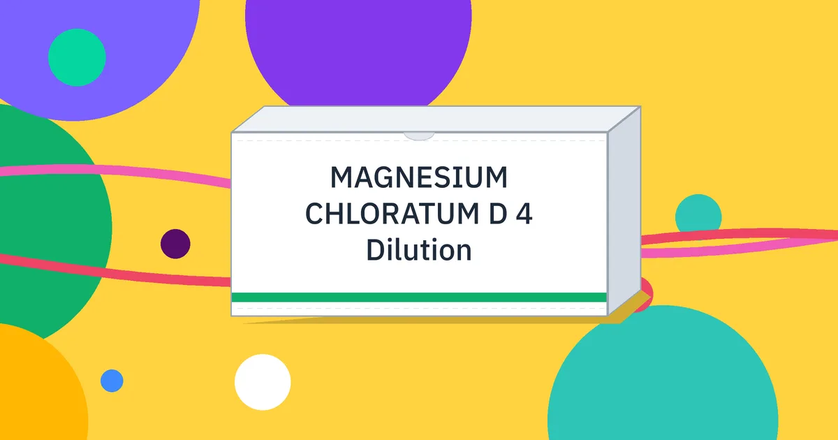 Symbolbild: Packung mit der Aufschrift MAGNESIUM CHLORATUM D 4 Dilution (PZN 04225747) – Verfügbarkeit und Bezug in Apotheken in Frankfurt am Main