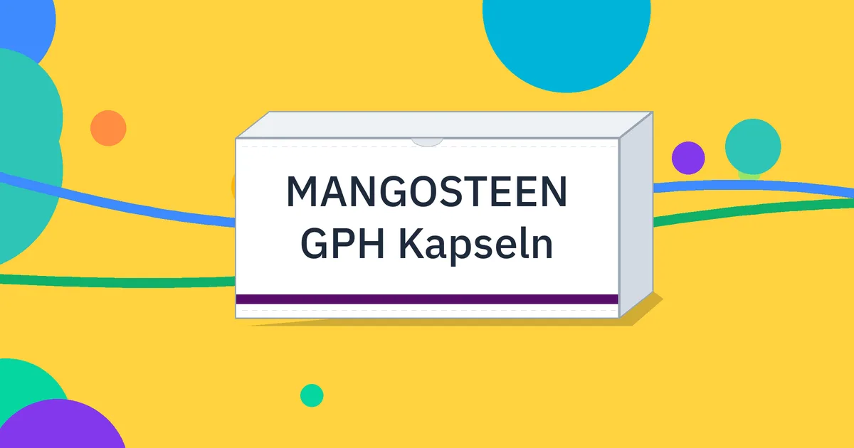 Symbolbild: Packung mit der Aufschrift MANGOSTEEN GPH Kapseln (PZN 10230304) – Verfügbarkeit und Bezug in Apotheken in Frankfurt am Main