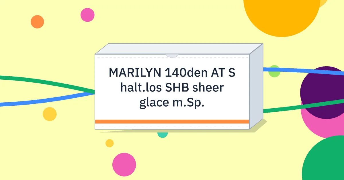 Symbolbild: Packung mit der Aufschrift MARILYN 140den AT S halt.los SHB sheer glace m.Sp. (PZN 16187064) – Verfügbarkeit und Bezug in Apotheken in Frankfurt am Main