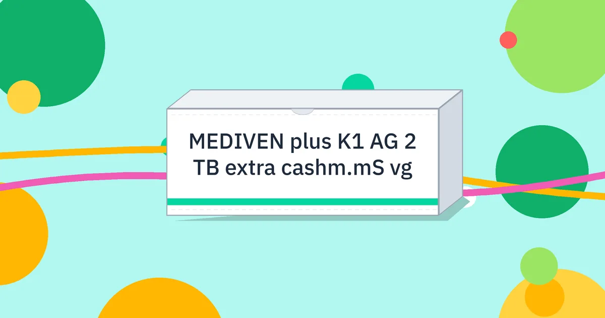 Symbolbild: Packung mit der Aufschrift MEDIVEN plus K1 AG 2 TB extra cashm.mS vg (PZN 15062484) – Verfügbarkeit und Bezug in Apotheken in Frankfurt am Main