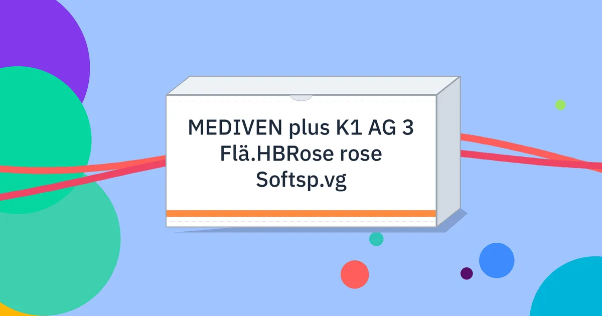 Symbolbild: Packung mit der Aufschrift MEDIVEN plus K1 AG 3 Flä.HBRose rose Softsp.vg (PZN 15912066) – Verfügbarkeit und Bezug in Apotheken in Frankfurt am Main