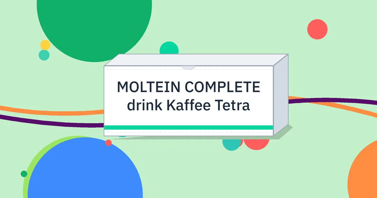 Symbolbild: Packung mit der Aufschrift MOLTEIN COMPLETE drink Kaffee Tetra (PZN 19557679) – Verfügbarkeit und Bezug in Apotheken in Frankfurt am Main