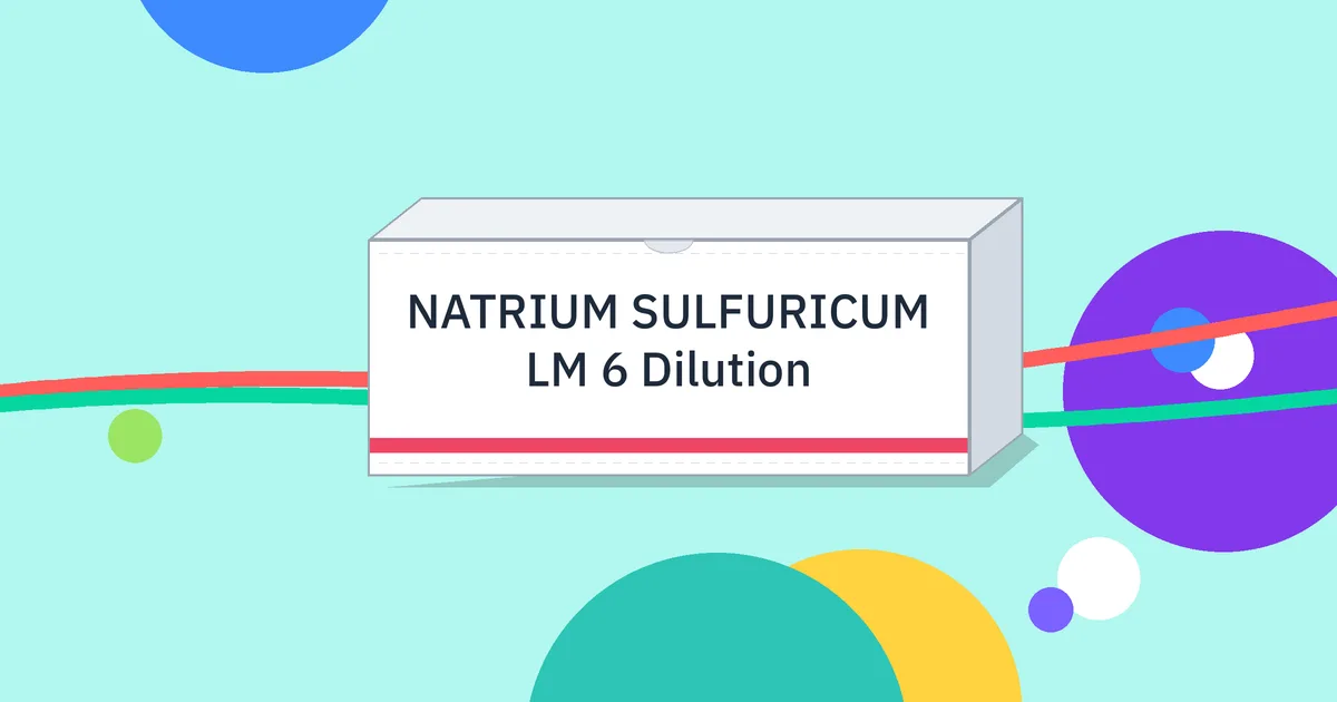 Symbolbild: Packung mit der Aufschrift NATRIUM SULFURICUM LM 6 Dilution (PZN 07541288) – Verfügbarkeit und Bezug in Apotheken in Frankfurt am Main