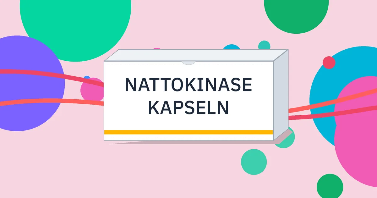 Symbolbild: Packung mit der Aufschrift NATTOKINASE KAPSELN (PZN 19468711) – Verfügbarkeit und Bezug in Apotheken in Frankfurt am Main