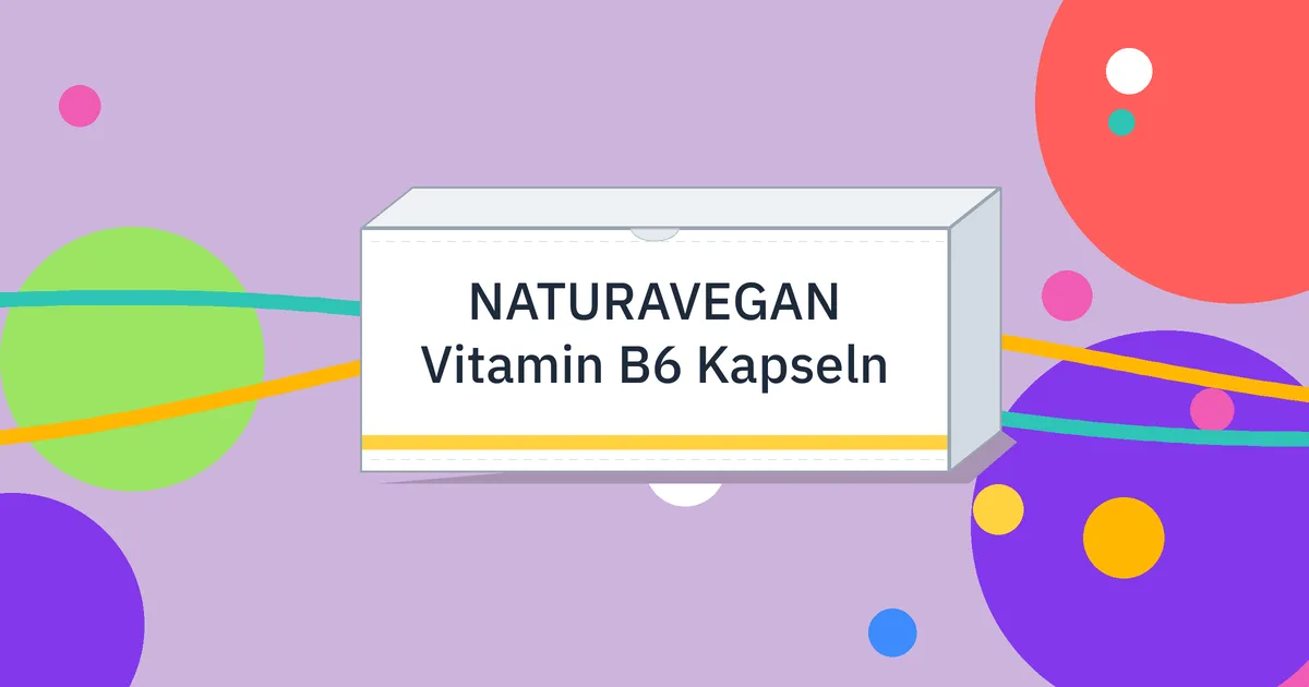 Symbolbild: Packung mit der Aufschrift NATURAVEGAN Vitamin B6 Kapseln (PZN 11017050) – Verfügbarkeit und Bezug in Apotheken in Frankfurt am Main