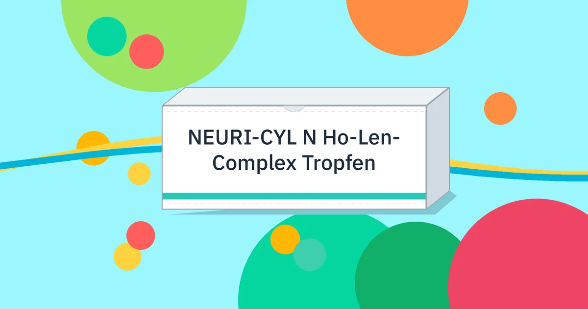 Symbolbild: Packung mit der Aufschrift NEURI-CYL N Ho-Len-Complex Tropfen (PZN 04917540) – Verfügbarkeit und Bezug in Apotheken in Frankfurt am Main