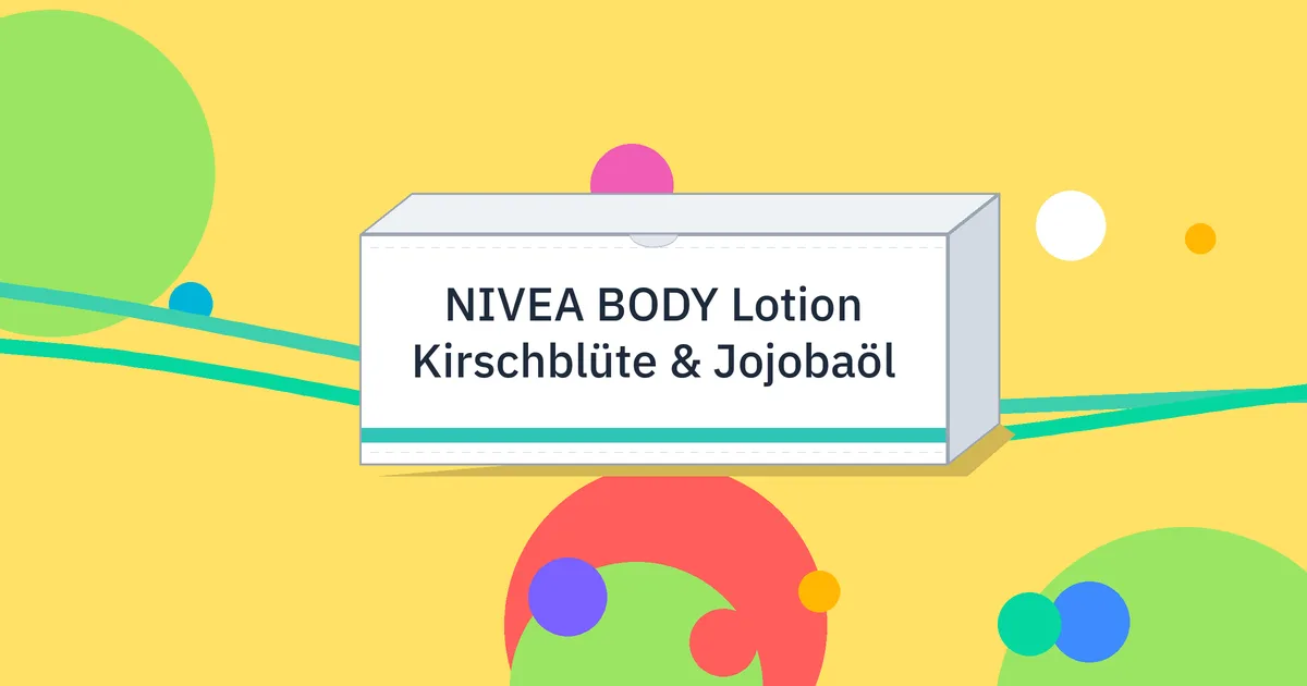 Symbolbild: Packung mit der Aufschrift NIVEA BODY Lotion Kirschblüte & Jojobaöl (PZN 13590233) – Verfügbarkeit und Bezug in Apotheken in Frankfurt am Main