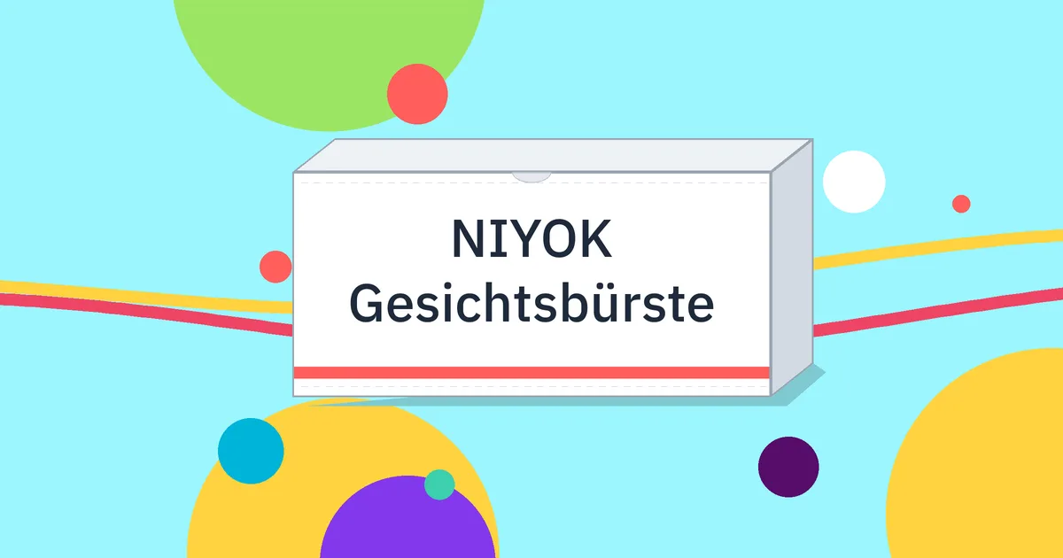 Symbolbild: Packung mit der Aufschrift NIYOK Gesichtsbürste (PZN 19547959) – Verfügbarkeit und Bezug in Apotheken in Frankfurt am Main