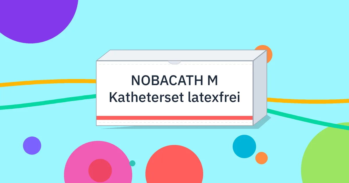 Symbolbild: Packung mit der Aufschrift NOBACATH M Katheterset latexfrei (PZN 10077280) – Verfügbarkeit und Bezug in Apotheken in Frankfurt am Main