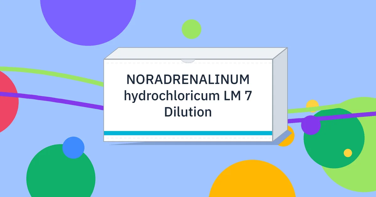Symbolbild: Packung mit der Aufschrift NORADRENALINUM hydrochloricum LM 7 Dilution (PZN 13619988) – Verfügbarkeit und Bezug in Apotheken in Frankfurt am Main