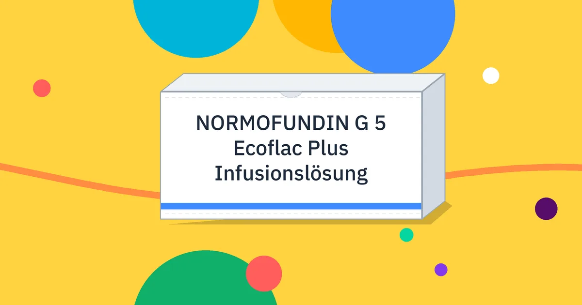 Symbolbild: Packung mit der Aufschrift NORMOFUNDIN G 5 Ecoflac Plus Infusionslösung (PZN 08609108) – Verfügbarkeit und Bezug in Apotheken in Frankfurt am Main