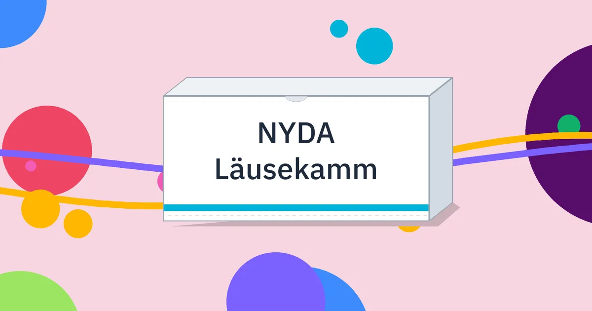 Symbolbild: Packung mit der Aufschrift NYDA Läusekamm (PZN 06968091) – Verfügbarkeit und Bezug in Apotheken in Frankfurt am Main