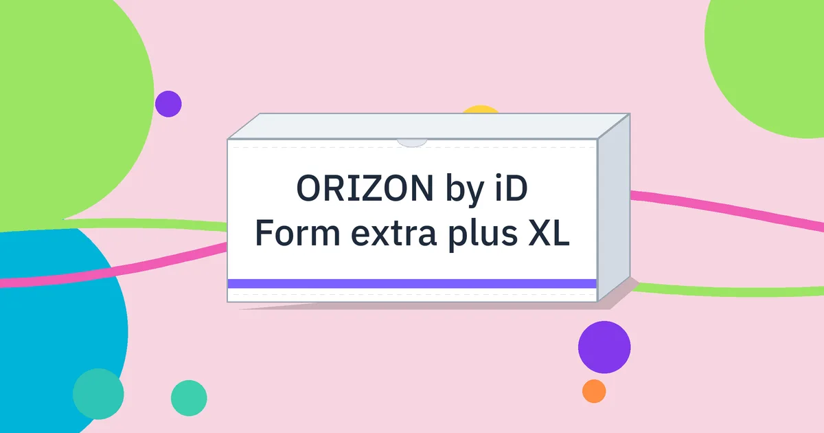 Symbolbild: Packung mit der Aufschrift ORIZON by iD Form extra plus XL (PZN 17996788) – Verfügbarkeit und Bezug in Apotheken in Frankfurt am Main