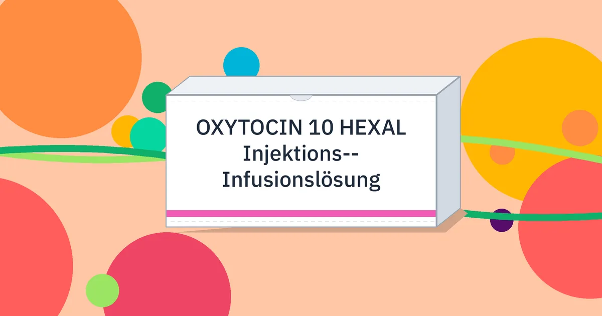 Symbolbild: Packung mit der Aufschrift OXYTOCIN 10 HEXAL Injektions--Infusionslösung (PZN 03495462) – Verfügbarkeit und Bezug in Apotheken in Frankfurt am Main