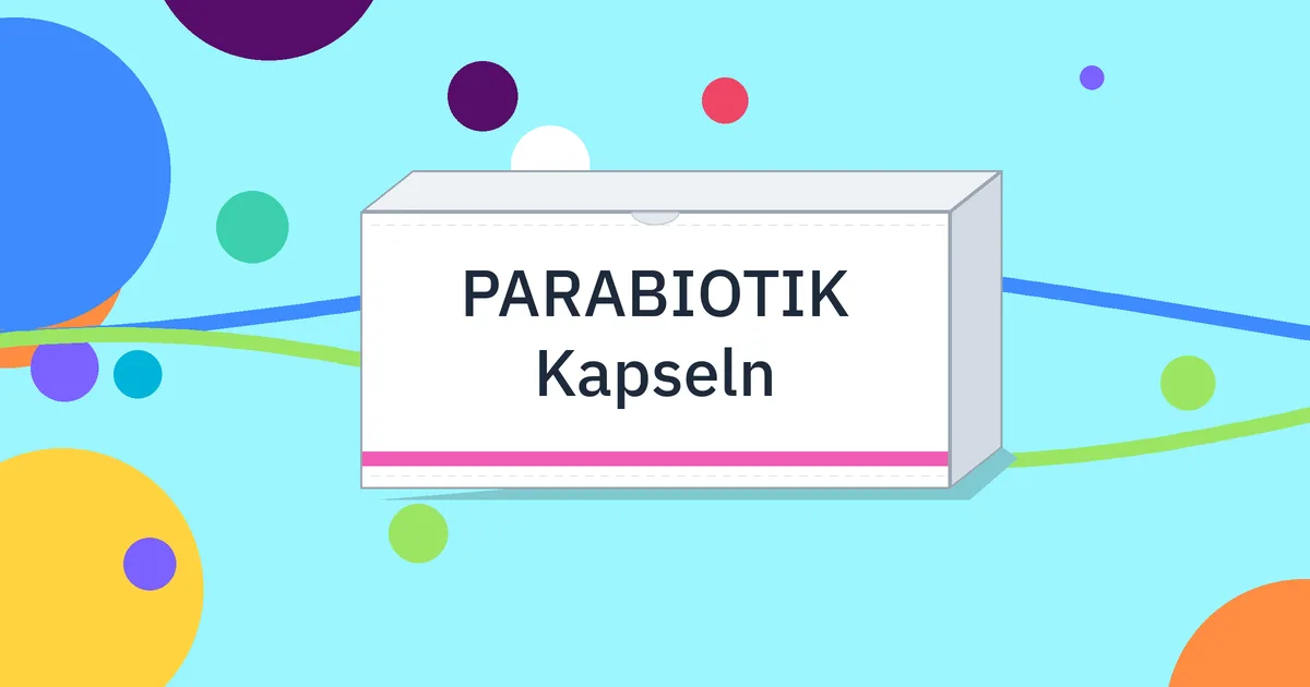 Symbolbild: Packung mit der Aufschrift PARABIOTIK Kapseln (PZN 16928520) – Verfügbarkeit und Bezug in Apotheken in Frankfurt am Main