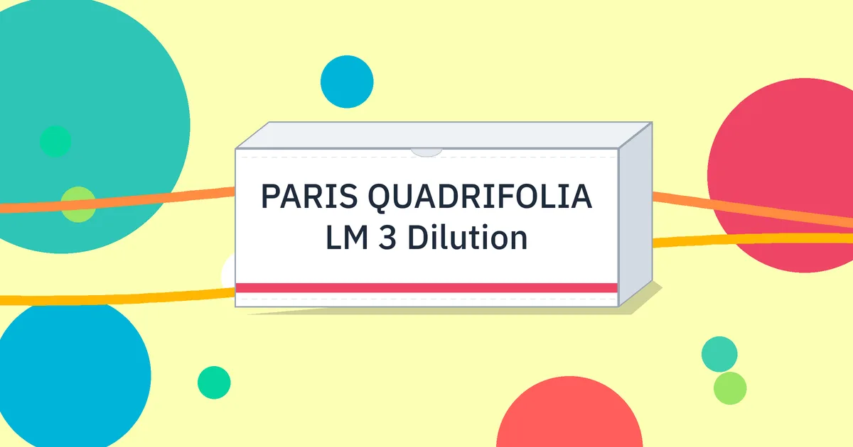 Symbolbild: Packung mit der Aufschrift PARIS QUADRIFOLIA LM 3 Dilution (PZN 13631736) – Verfügbarkeit und Bezug in Apotheken in Frankfurt am Main