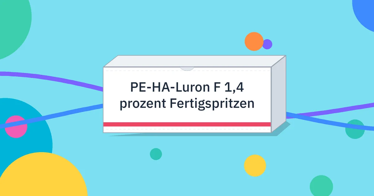 Symbolbild: Packung mit der Aufschrift PE-HA-Luron F 1,4 prozent Fertigspritzen (PZN 01047699) – Verfügbarkeit und Bezug in Apotheken in Frankfurt am Main