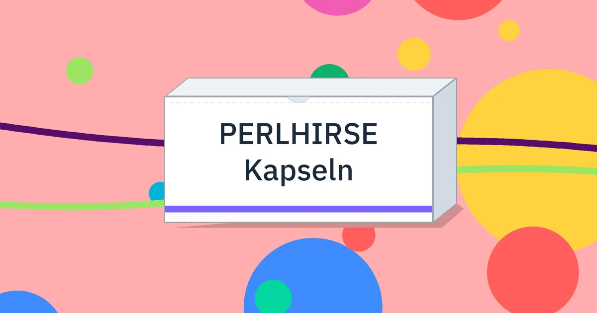 Symbolbild: Packung mit der Aufschrift PERLHIRSE Kapseln (PZN 00206405) – Verfügbarkeit und Bezug in Apotheken in Frankfurt am Main