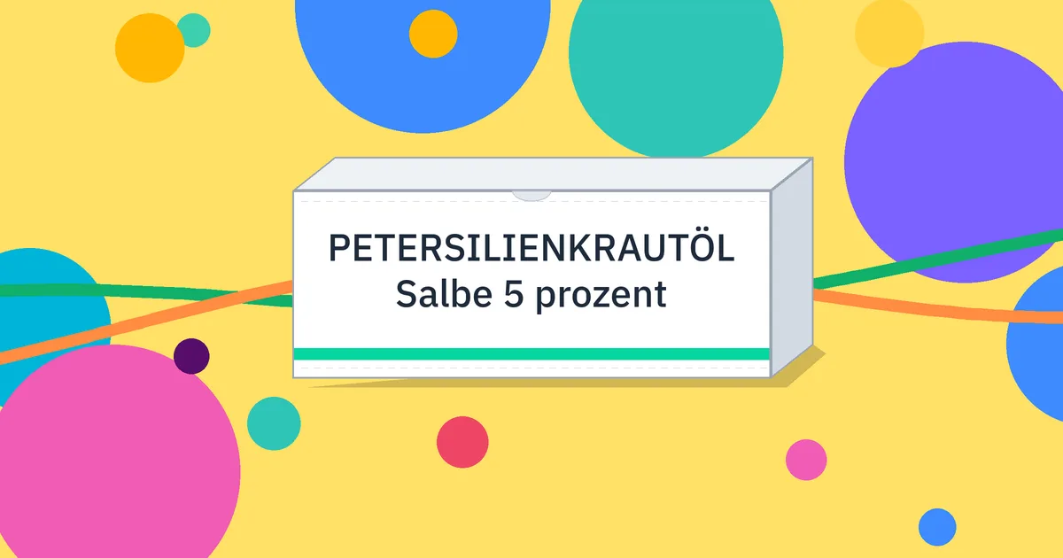 Symbolbild: Packung mit der Aufschrift PETERSILIENKRAUTÖL Salbe 5 prozent (PZN 18901241) – Verfügbarkeit und Bezug in Apotheken in Frankfurt am Main