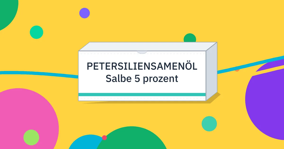 Symbolbild: Packung mit der Aufschrift PETERSILIENSAMENÖL Salbe 5 prozent (PZN 18901270) – Verfügbarkeit und Bezug in Apotheken in Frankfurt am Main