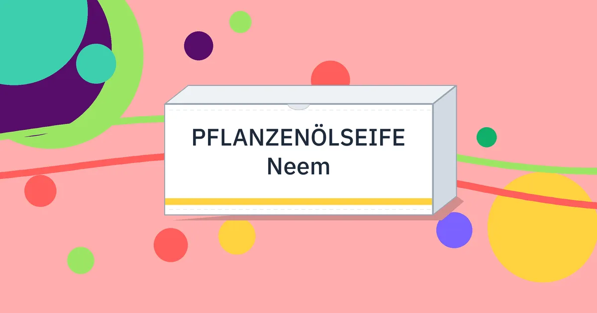 Symbolbild: Packung mit der Aufschrift PFLANZENÖLSEIFE Neem (PZN 09120875) – Verfügbarkeit und Bezug in Apotheken in Frankfurt am Main