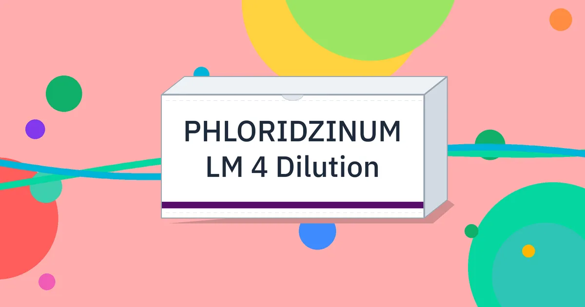 Symbolbild: Packung mit der Aufschrift PHLORIDZINUM LM 4 Dilution (PZN 13639146) – Verfügbarkeit und Bezug in Apotheken in Frankfurt am Main