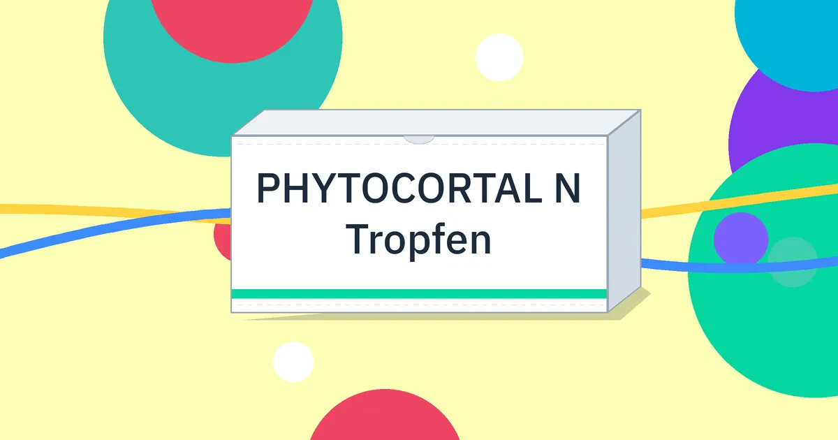 Symbolbild: Packung mit der Aufschrift PHYTOCORTAL N Tropfen (PZN 03833769) – Verfügbarkeit und Bezug in Apotheken in Frankfurt am Main
