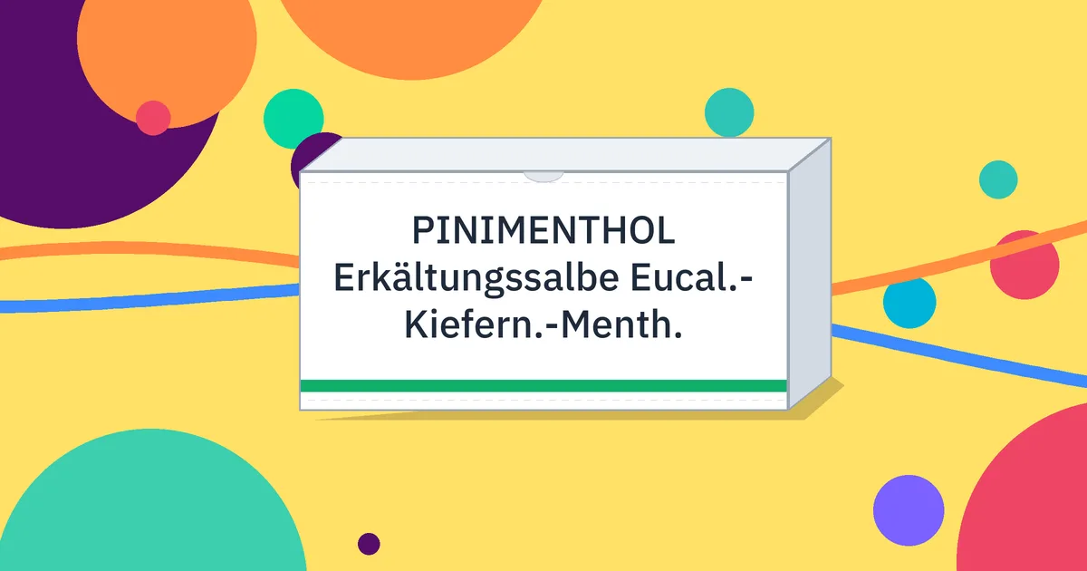 Symbolbild: Packung mit der Aufschrift PINIMENTHOL Erkältungssalbe Eucal.-Kiefern.-Menth. (PZN 03745309) – Verfügbarkeit und Bezug in Apotheken in Frankfurt am Main