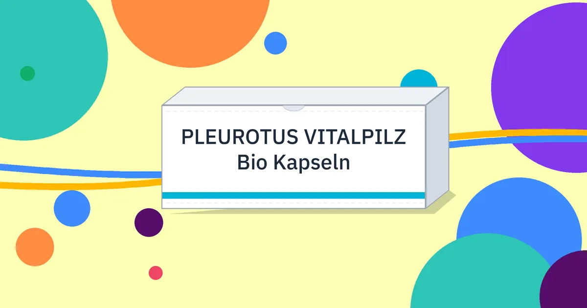 Symbolbild: Packung mit der Aufschrift PLEUROTUS VITALPILZ Bio Kapseln (PZN 18122005) – Verfügbarkeit und Bezug in Apotheken in Frankfurt am Main