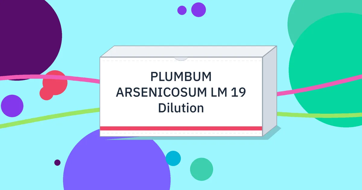 Symbolbild: Packung mit der Aufschrift PLUMBUM ARSENICOSUM LM 19 Dilution (PZN 13039357) – Verfügbarkeit und Bezug in Apotheken in Frankfurt am Main