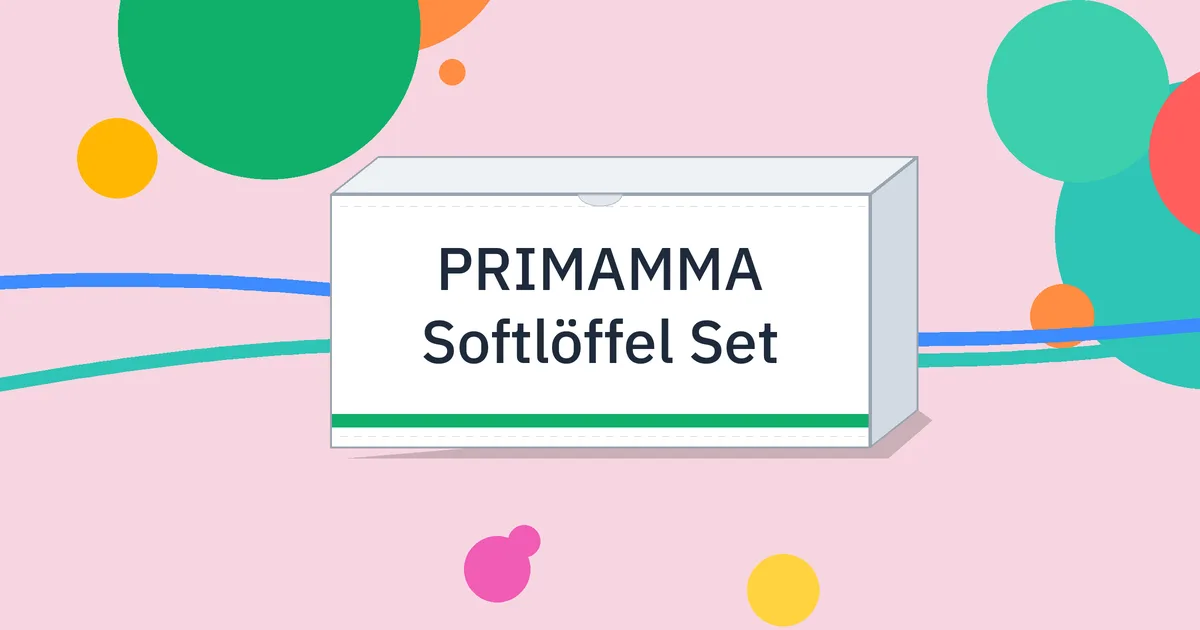 Symbolbild: Packung mit der Aufschrift PRIMAMMA Softlöffel Set (PZN 06440326) – Verfügbarkeit und Bezug in Apotheken in Frankfurt am Main