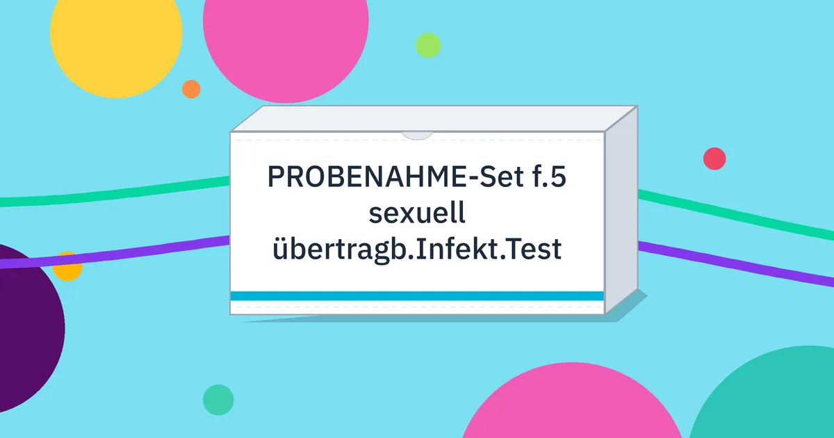 Symbolbild: Packung mit der Aufschrift PROBENAHME-Set f.5 sexuell übertragb.Infekt.Test (PZN 18660079) – Verfügbarkeit und Bezug in Apotheken in Frankfurt am Main